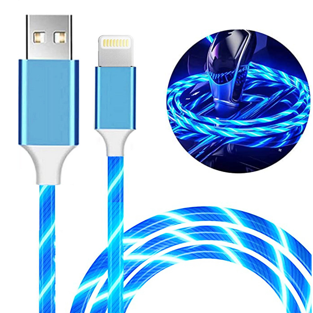 LED Charging Cable Visible Flowing charge cable - unbranded
