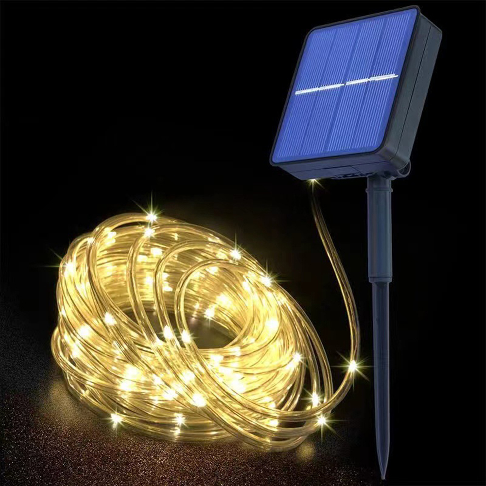 Solar Powered Strip Lights Waterproof Light Garden Christmas Decor-Warm ...